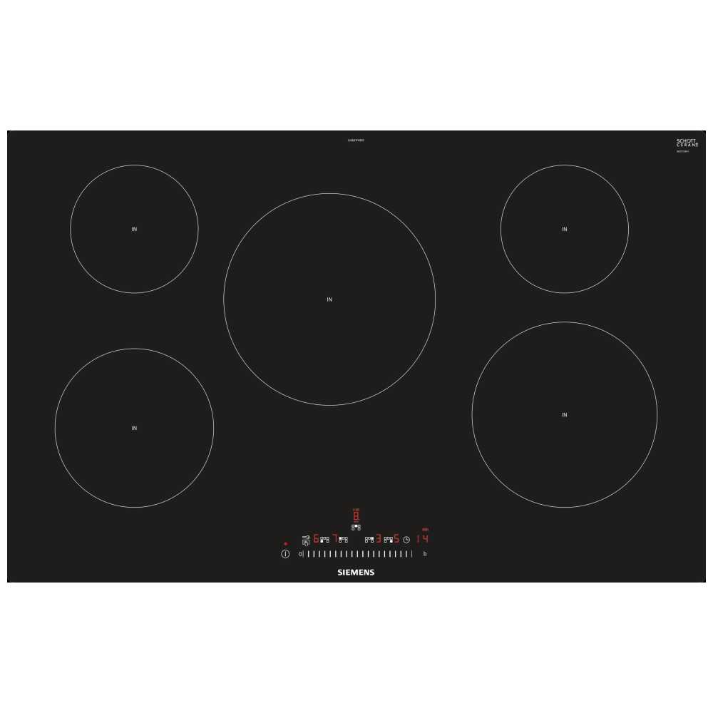 Siemens IQ100 80cm Induction Hob - 5 zone - touchSlider control - 7.4kW ...