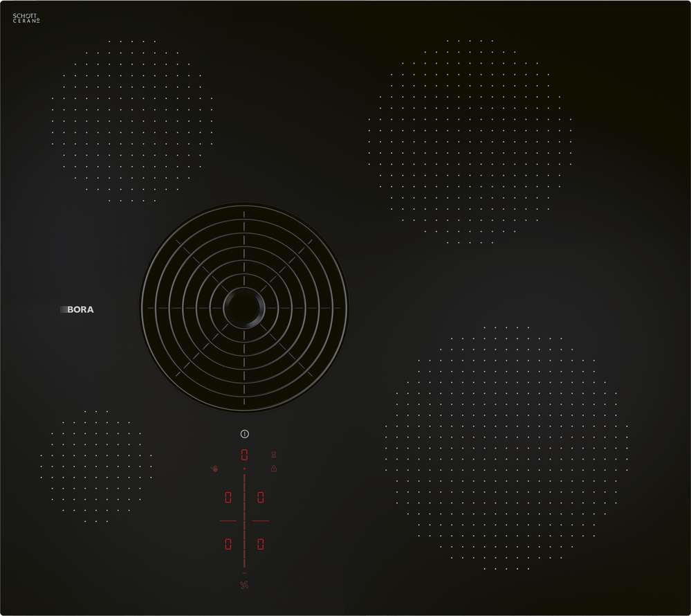 BORA S Pure induction cooktop with integrated cooktop extractor ...